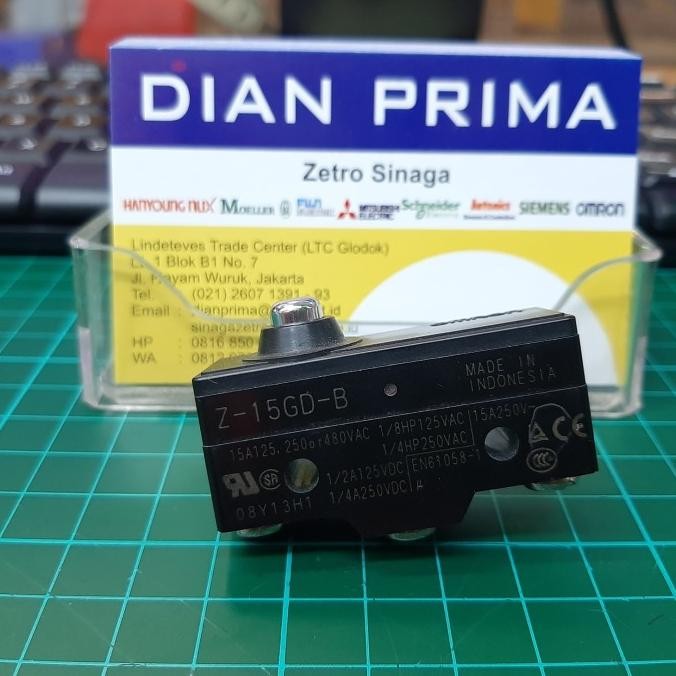 Jual Promo Omron Limit Switch Z-15GD-B 15A 125, 250 or 480Vac Made in ...