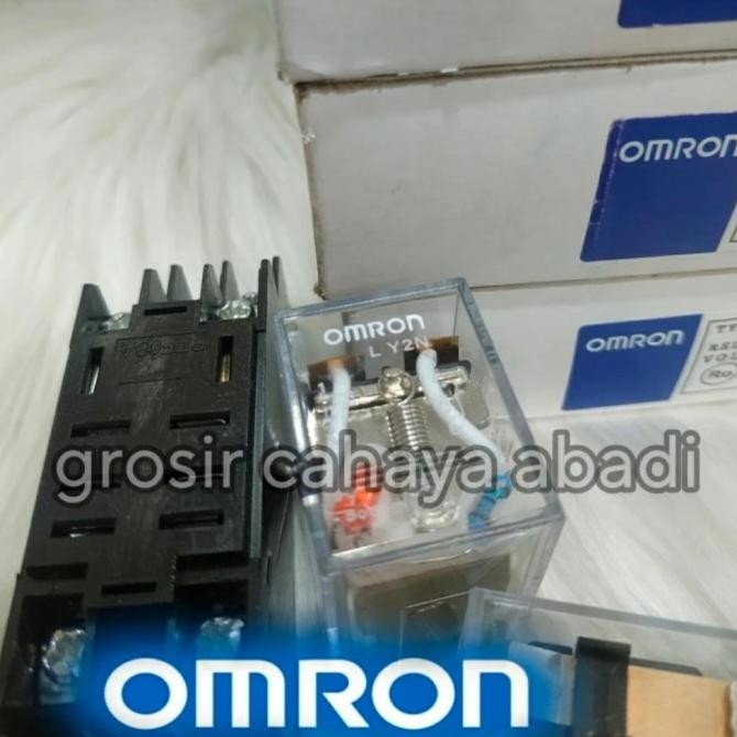 Jual Promo relay Omron ly2n 220vac 8kaki 10 ampere/relay Omron+socket COD | Shopee Indonesia