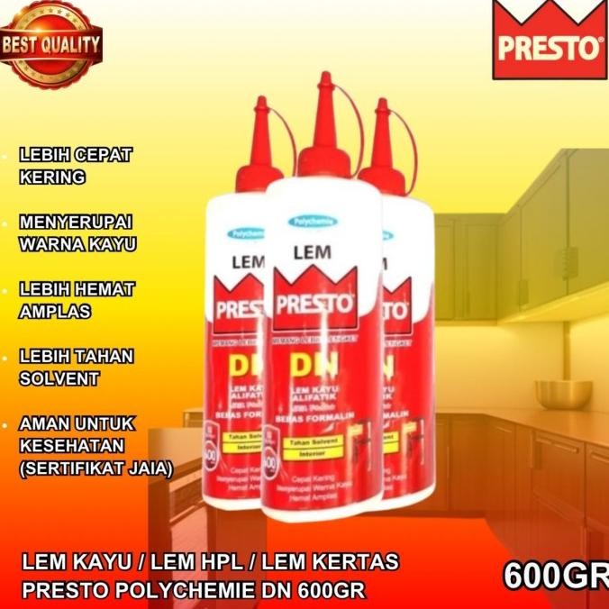 Jual Promo Lem Kayu/HPL/Vinyl/Kertas Presto Polychemie DN Non Form@lin ...