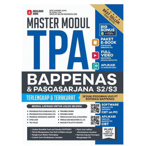 Jual Buku New Master Modul TPA Bappenas & Pascasarjana S2/S3-Lengkap akurat | Shopee Indonesia