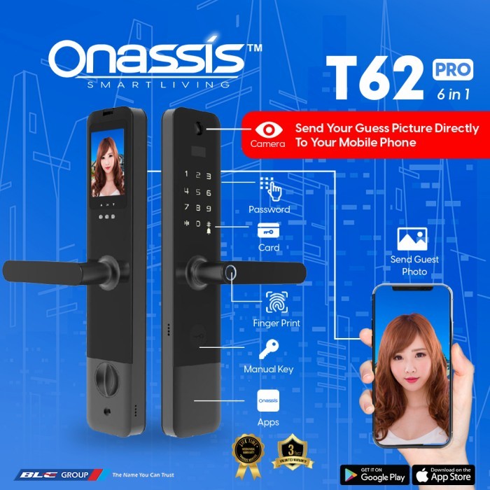 Jual SMART LOCK - SMART HOME ONASSIS T62 PRO | Shopee Indonesia