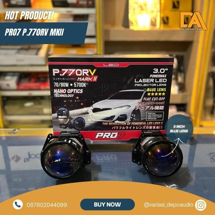 Jual PRO7 P770RV BILED Projector Blue Lens LASER LED | Shopee Indonesia