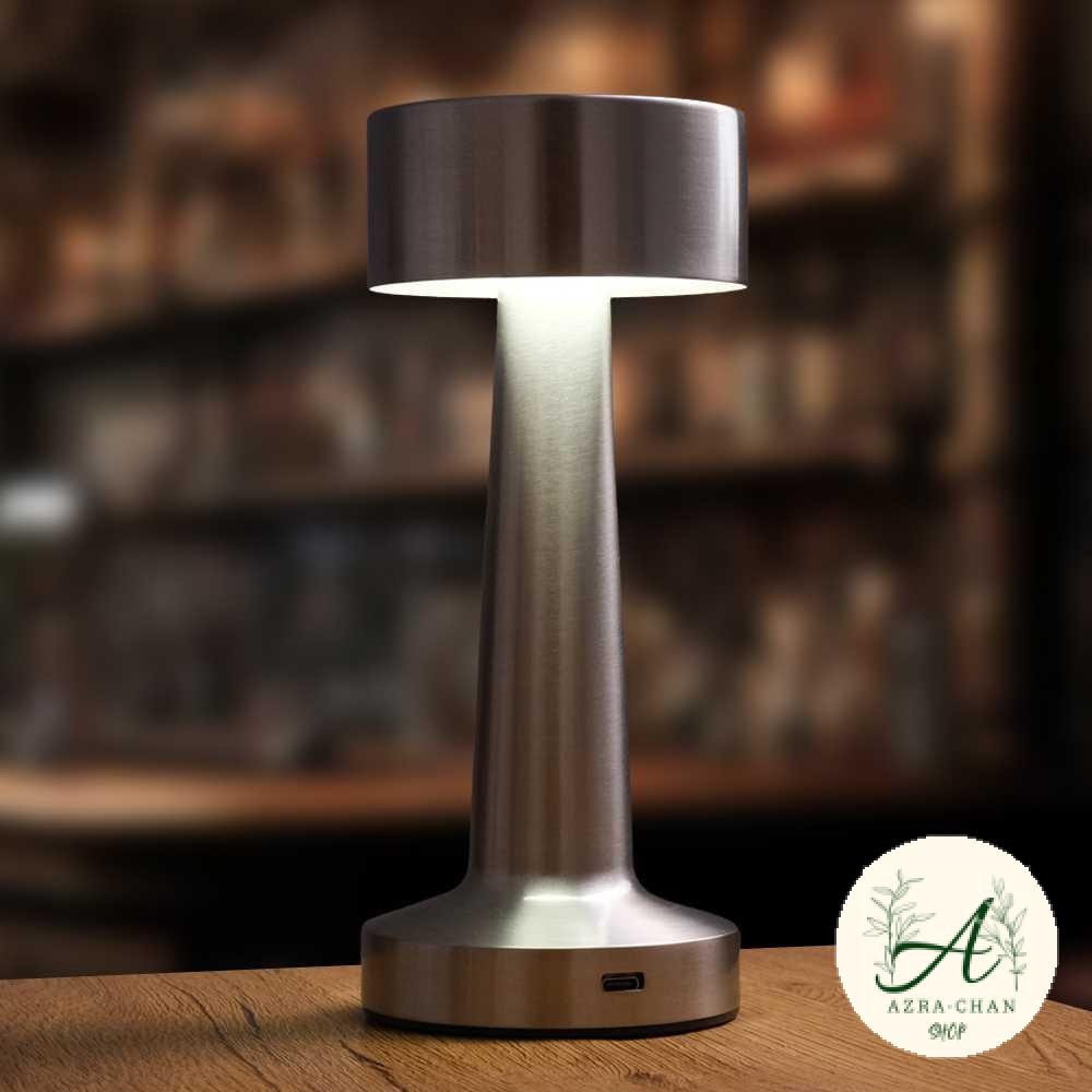 Jual Lampu Meja Hias Hotel Kafe Touch LED USB Rechargeable Tri Color 3W ...