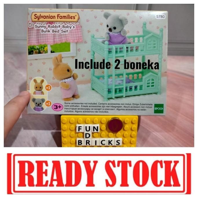 Jual Sylvanian Sunny Rabbit Baby's Bunk Bed Set | Shopee Indonesia