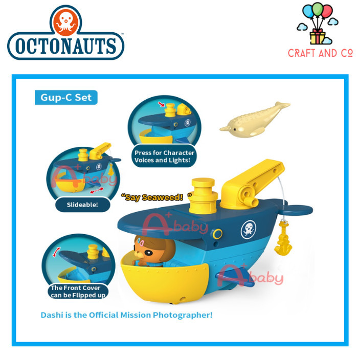 Jual Toys The Octonauts Toys Set Original With Sound & Light & Inertial ...