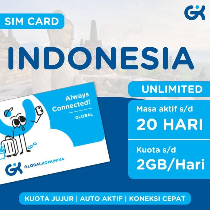 Jual simcard indonesia telkomsel unlimited | travel sim card indonesia ...