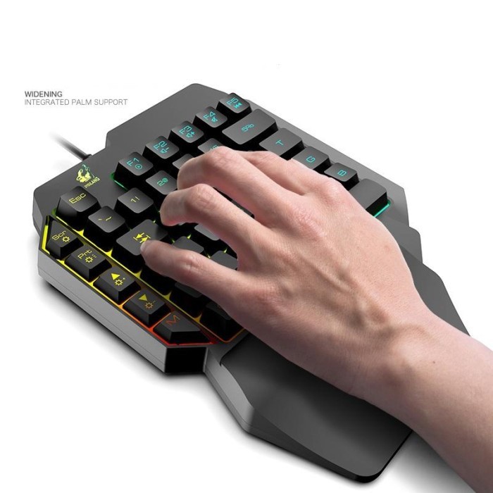 Jual Onlyone One Handed Gaming Keyboard / Half Gaming Keyboard RGB ...