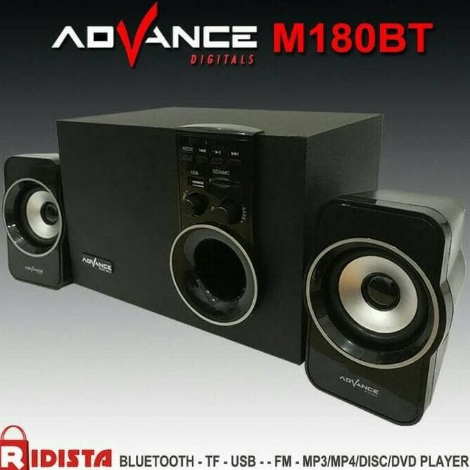 Jual Speaker Aktif Bluetooth Bass Advance M180BT Subwoofer | Shopee Indonesia