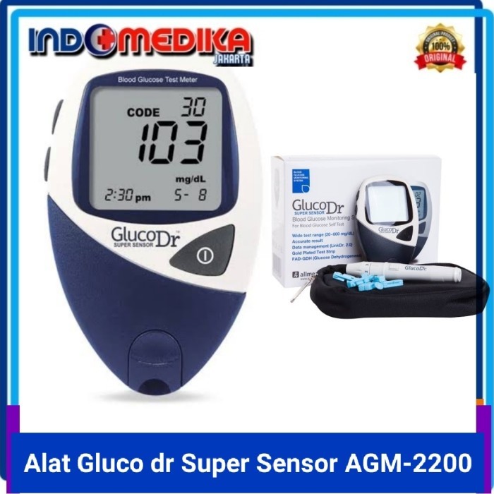 Jual Alat glucoDr Super Sensor AGM-2200 - Alat cek gula darah Terbaik ...