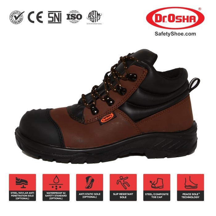 Jual Jual Dr.Osha Safety Shoes Sepatu 3236 S2 Elite Ankle Boot ...
