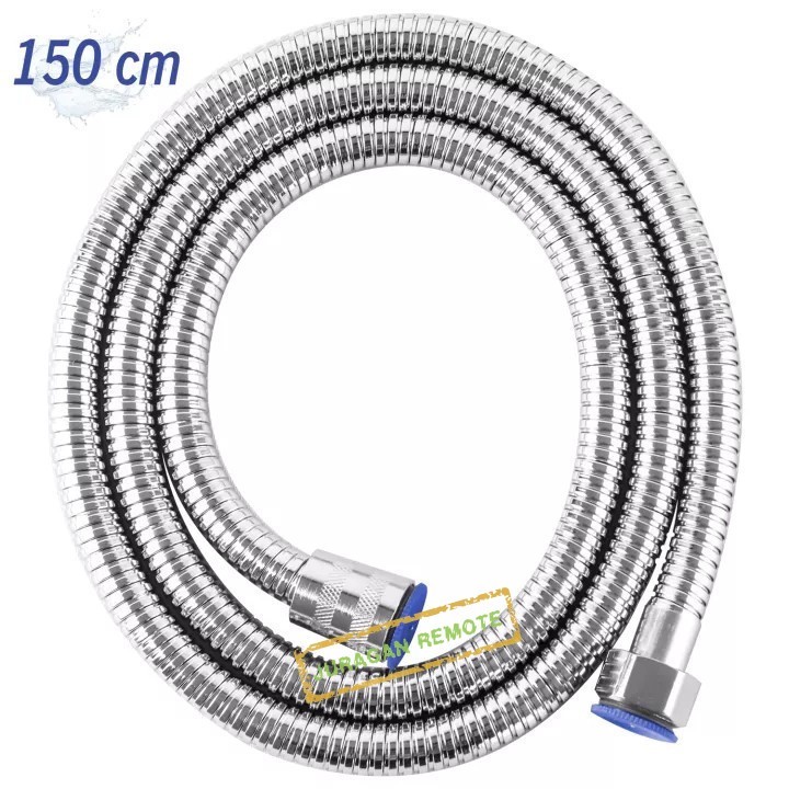 Jual SELANG SHOWER STAINLESS 150cm SELANG AIR SHOWER FLEXIBLE 1.5m ...