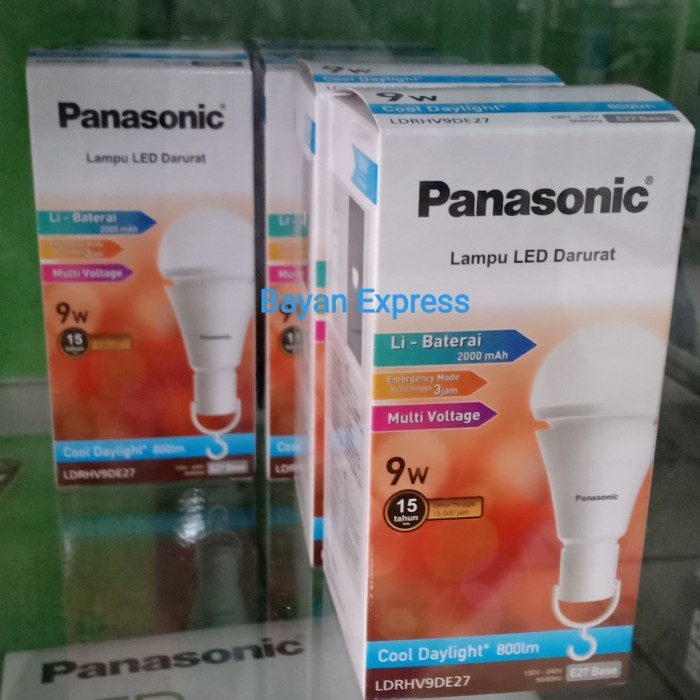 Jual Lampu Darurat LED Emergency Light Panasonic 9W LDRHV9DE27 | Shopee ...