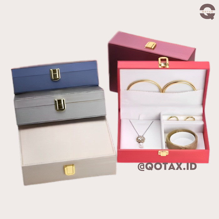 Jual Kotak Perhiasan Mewah Satin / Jewelry Box Set / Jewelry Set Handle ...