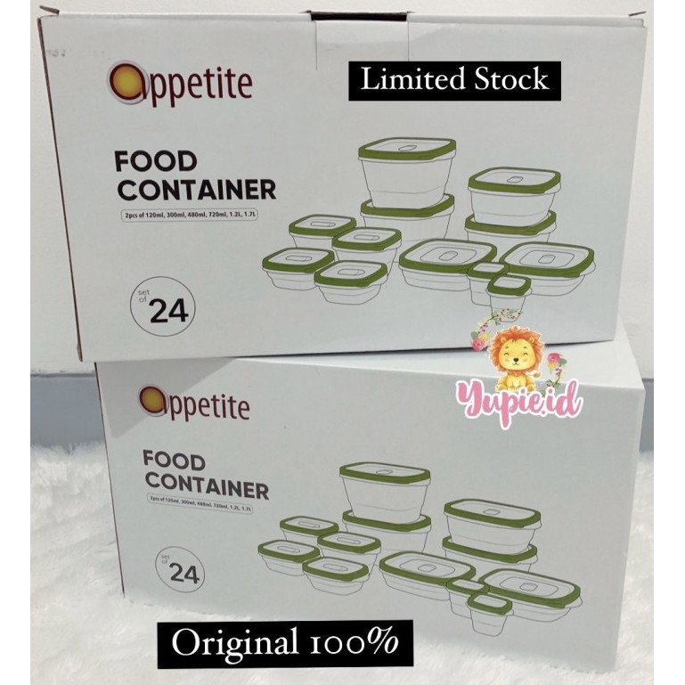 Jual Oppetite informa food container gift set / tempat penyimpanan ...