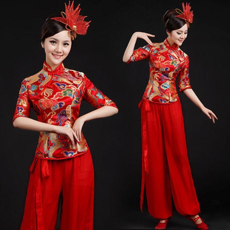 Jual Ethnic Dance Costume New Modern Dance Costume Water Drum Dance ...