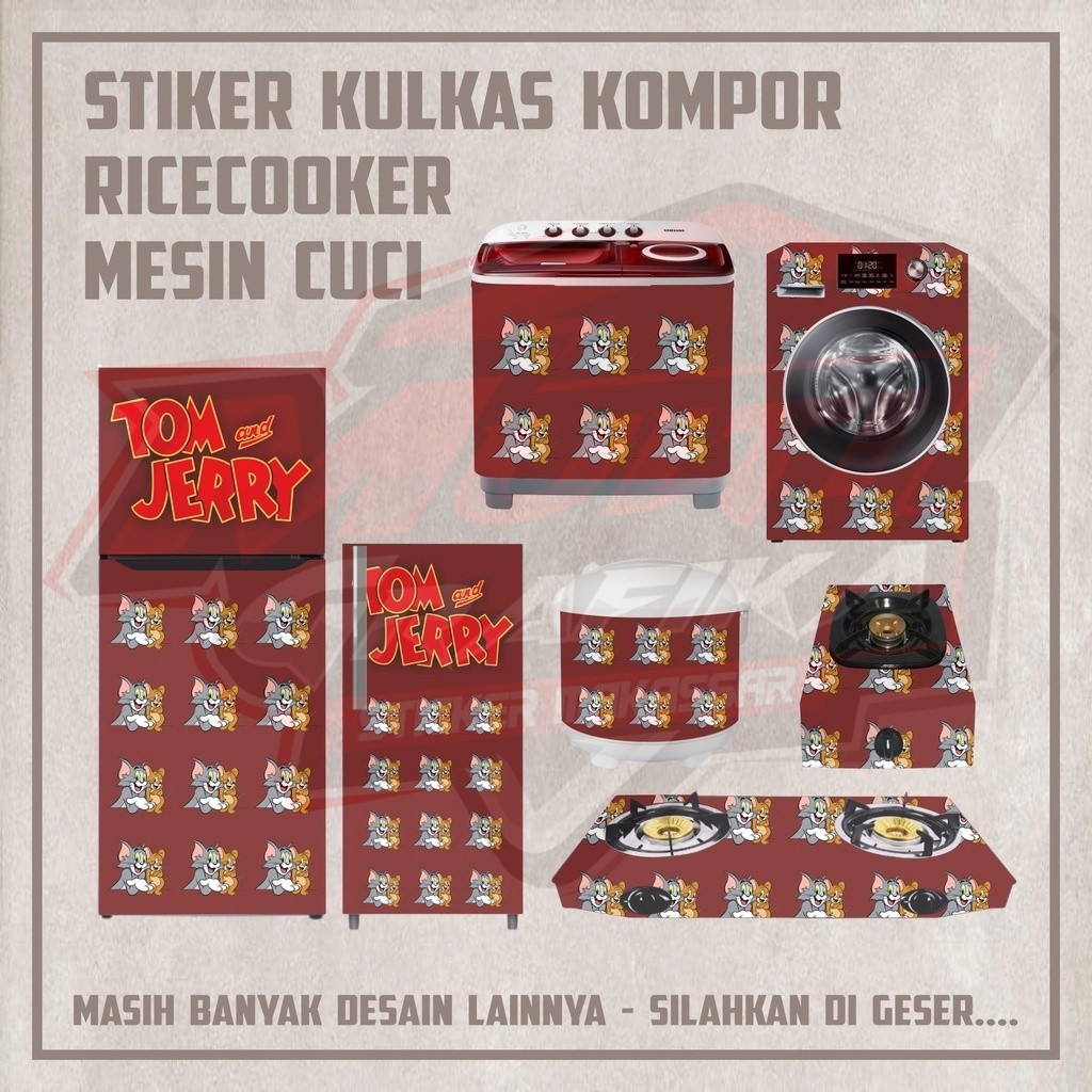Jual Stiker Sticker kulkas kompor mesin cuci pintu tabung Rice Cooker ...
