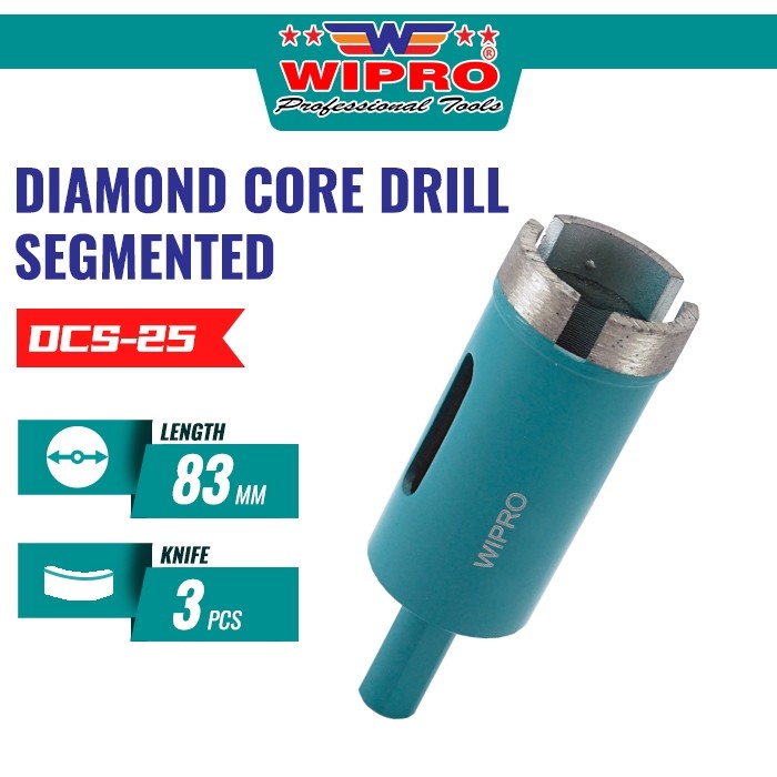 Jual Wipro Holesaw Mata Bor Lubang Keramik Granit Marmer DCS-25, DCS-28, DCS-30, DCS-32 (25, 28 ...