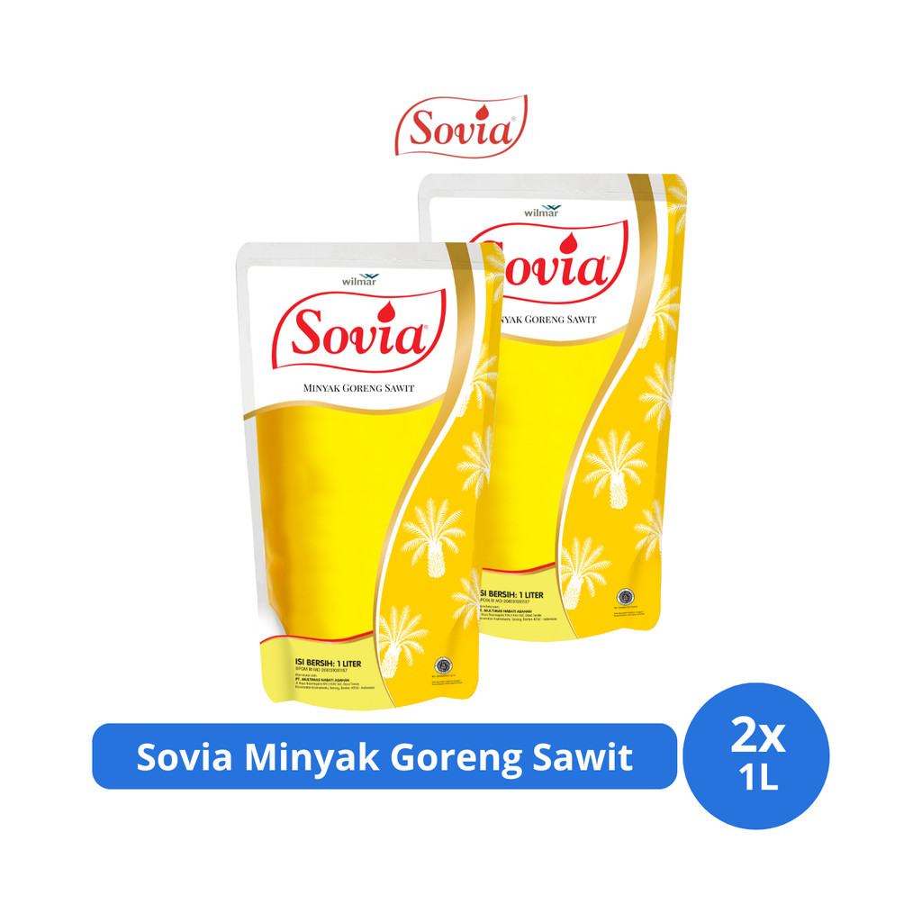 Jual Sovia Minyak Goreng Sawit Pouch 1L x 2 pcs | Shopee Indonesia