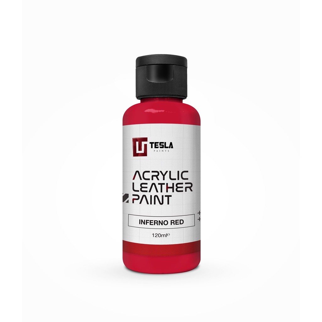 Jual ACRYLIC LEATHER PAINT - 120ML - INFERNO RED | Shopee Indonesia