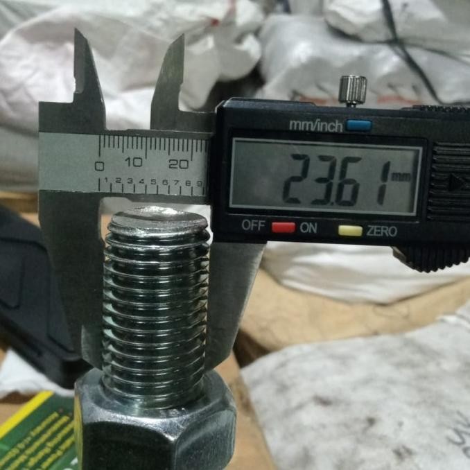 Jual STUD BOLT GALVANIS PUTIH M24 X 250MM + 2 MUR + 2 RING PLAT SIAP ...