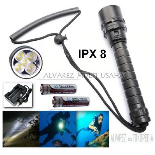 Jual Senter Diving Led, Senter Selam, Scuba Ipx 8 Waterproof Terlengkap ...
