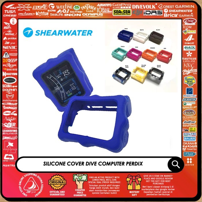 Jual Protector Silicone Housing Dive Computer Shearwater Perdix Cover ...