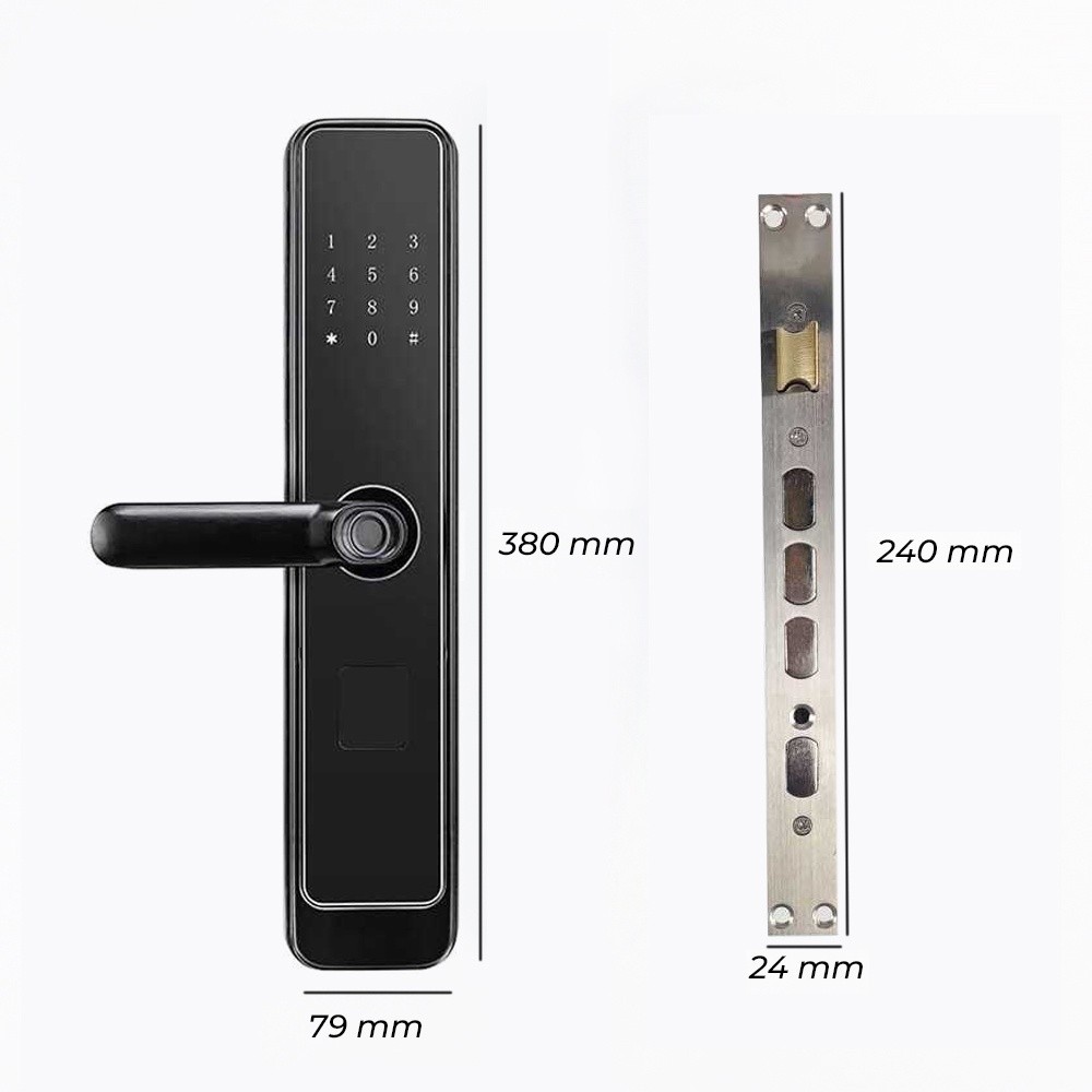 Jual Handle Pintu Pintar Bisa Sidik Jari Smart Door Lock Password ...