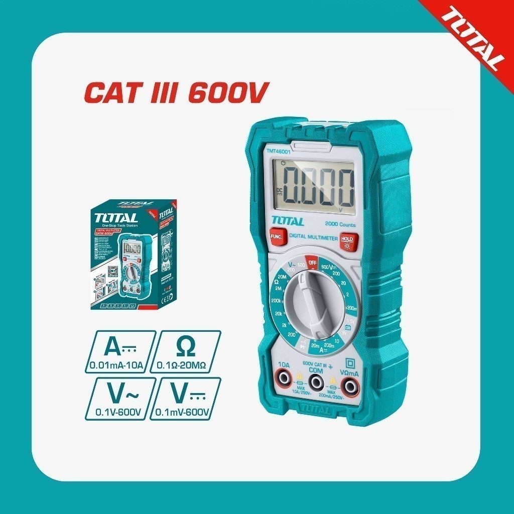 Jual 【TOTAL】Multimeter Digital TMT46001,TMT47504 | Shopee Indonesia