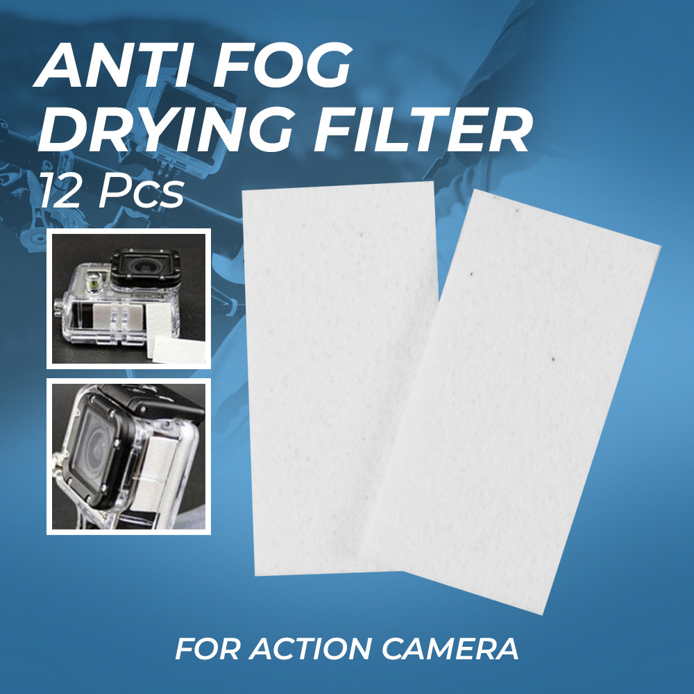 Jual Anti Fog Drying Filter Waterproof Case Xiaomi Yi GoPro 12 PCS ...