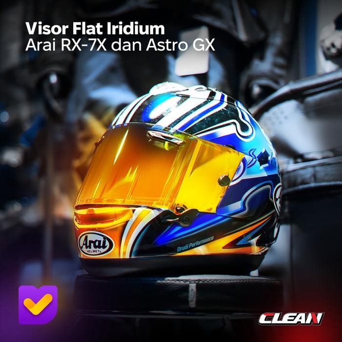 Jual CLEAN KACA HELM ARAI RX-7X / ASTRO GX FLAT IRIDIUM (48A) | Shopee ...
