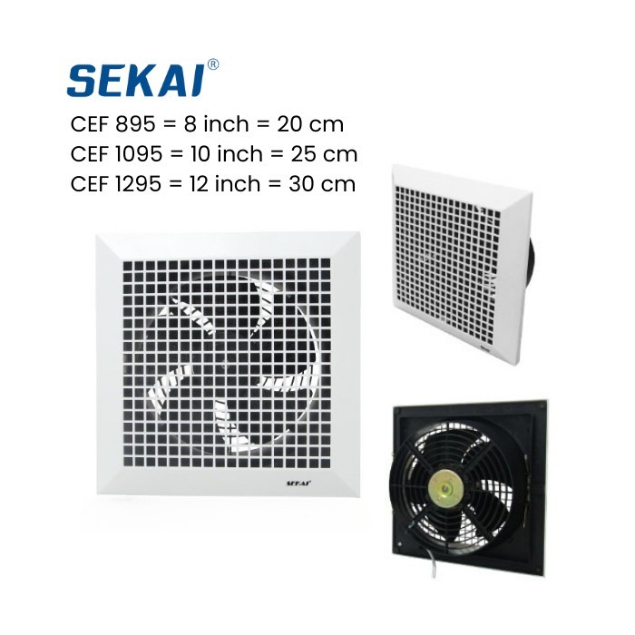 Jual Banyak Dicari Sekai Ceiling Exhaust Fan Cef 895 8" 1095 10" 1295 ...