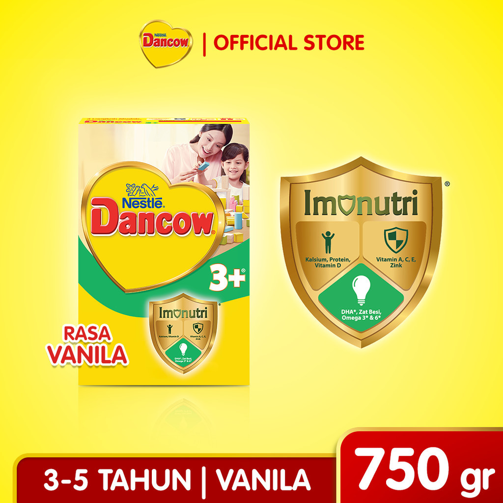 Jual DANCOW 3+ Vanila 750g | Shopee Indonesia