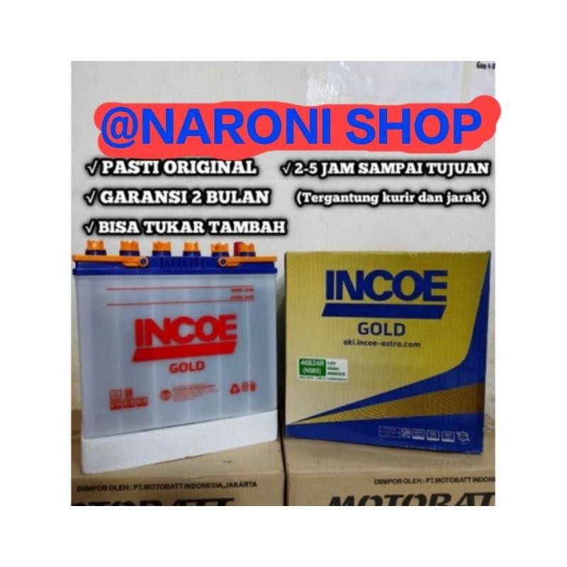 Jual Aki Incoe Gold Ns60 Avanza Xenia Terios Rush ( Upgrade 45 Ampere) | Shopee Indonesia