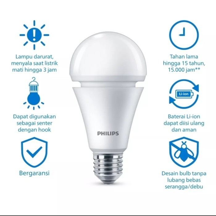 Jual LAMPU LED PHILIPS EMERGENCY 11 WATT | Shopee Indonesia