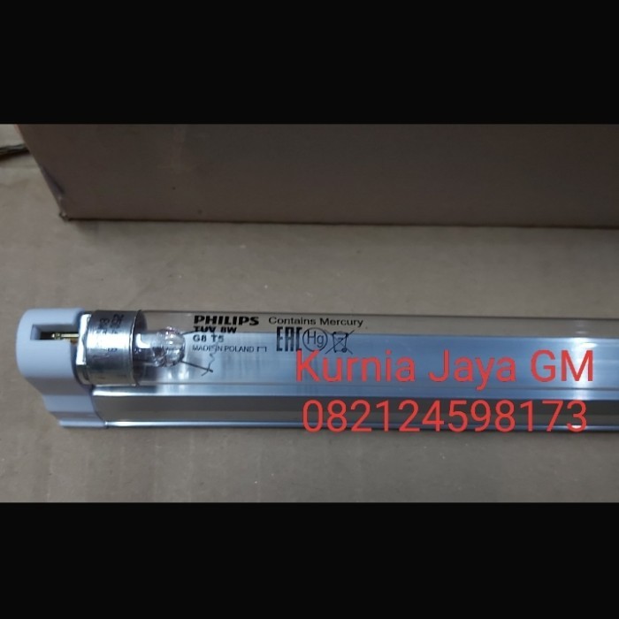 Jual PHILIPS LAMPU UVC STERIL T5 8WATT /UV KUMAN BAKTERI 8W KAP+KABEL ONOFF | Shopee Indonesia