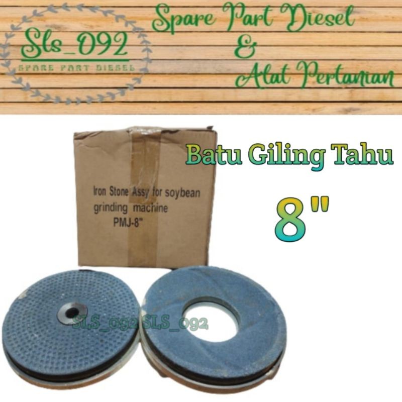 Jual BATU GILING TAHU/KEDELAI 8" (KOMPLIT DENGAN TAPAK) | Shopee Indonesia
