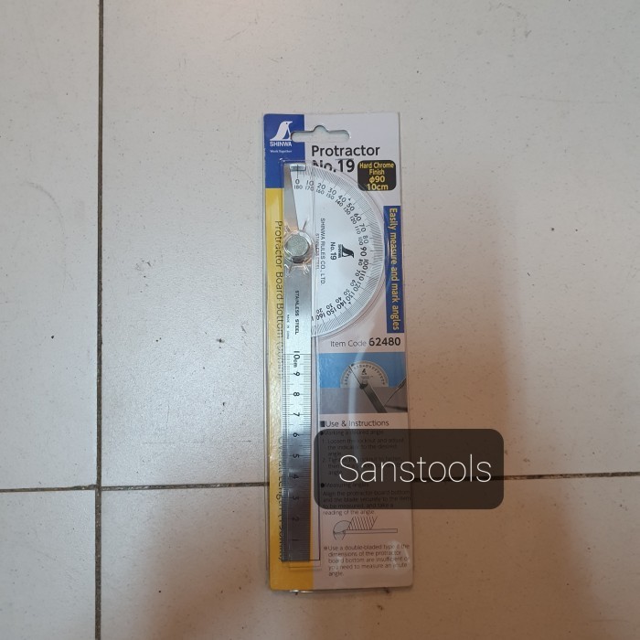 Jual TERLARIS! Shinwa No. 19 penggaris mistar siku busur derajat protractor japan Ori | Shopee ...