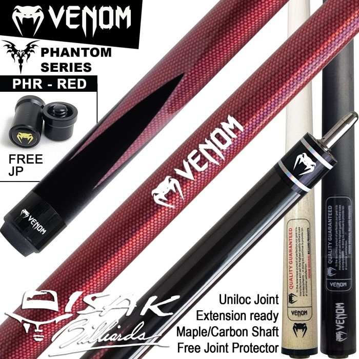 Jual Murah Venom Phantom Red Cue PHR - Uniloc Extension Bumper Stick ...
