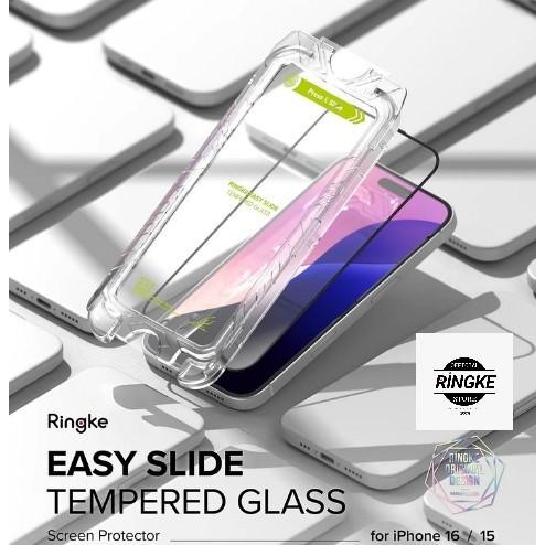 Jual Original Ringke Tempered Glass Iphone 16 Pro Max / 16 Pro / 16 Plus / 16 - Easy Slide Anti ...