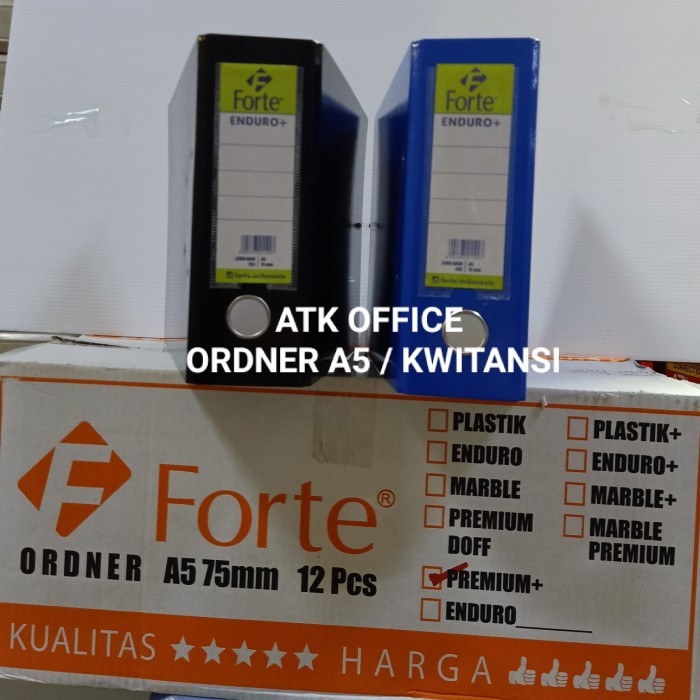 Jual Ordner A5 kwitansi Glosy /Forte Odner kwitansi A5 (12Pcs) Hitam & Biru | Shopee Indonesia