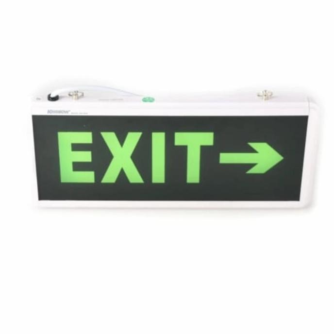 Jual Papan Petunjuk Arah Exit 2 Sisi - Emergency Exit Sign Krisbow L21T ...