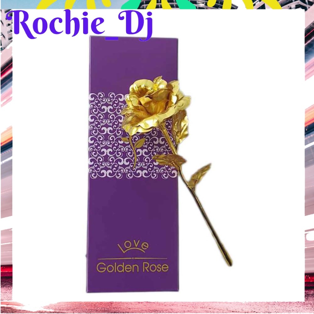Jual BUNGA MAWAR DEKORASI ARTIFICIAL GOLD FOIL FLOWER 24K - AF24 ...