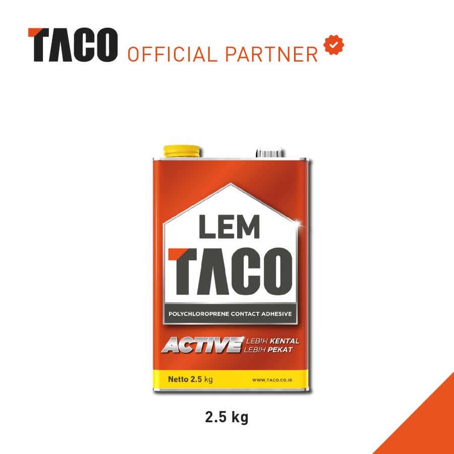 Jual TACO Lem Kuning Active - 2,5 Kg (Galon) - TA-1025-KB | Shopee ...