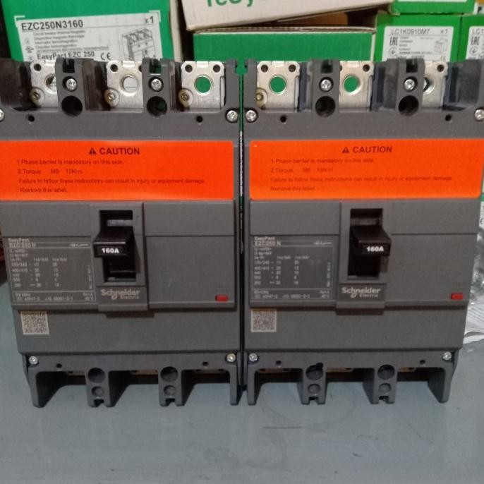 Jual HARGA DISC - mccb EZC250N 3P 160A Schneider original / mccb 3p ...