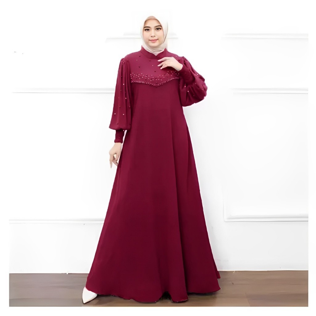 Jual Gmis Turki Ibu Ibu Gamiss Abaya Lebaran Terbaru 2025 Gamis Dress ...
