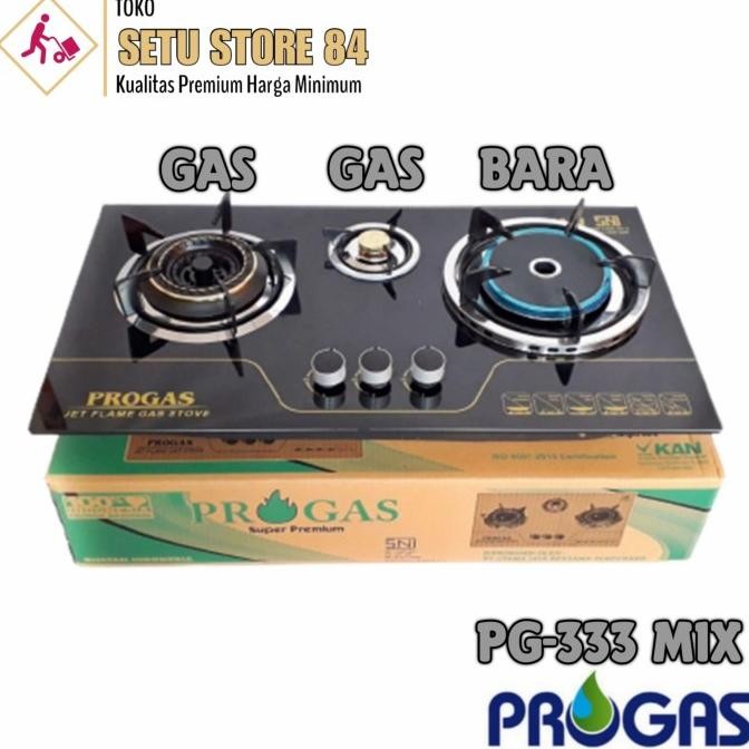 Jual KOMPOR TANAM KACA 3 TUNGKU X BARA GAS PG-333 X | Shopee Indonesia