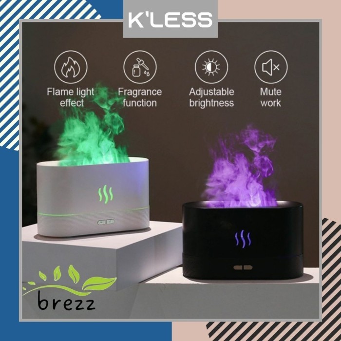 Jual Air Humidifier Diffuser Ultrasonic Breez Flame Designs ...
