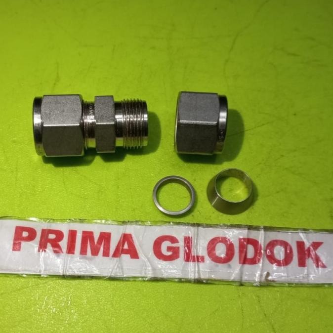 Jual Promo Union connector swagelok ss-600-6/union connector ss316 3 ...