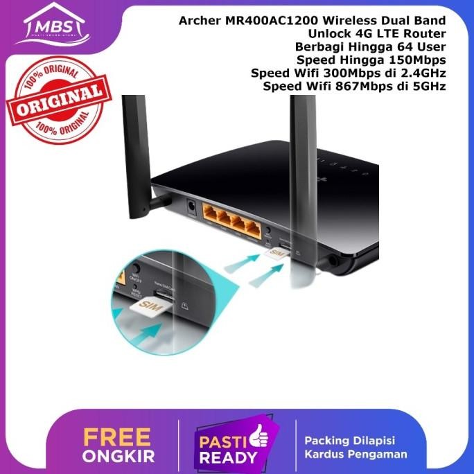 Jual BEBAS ONGKIR - TPLINK Router TL MR400 MR6400 MR100 MR105 4G LTE ...