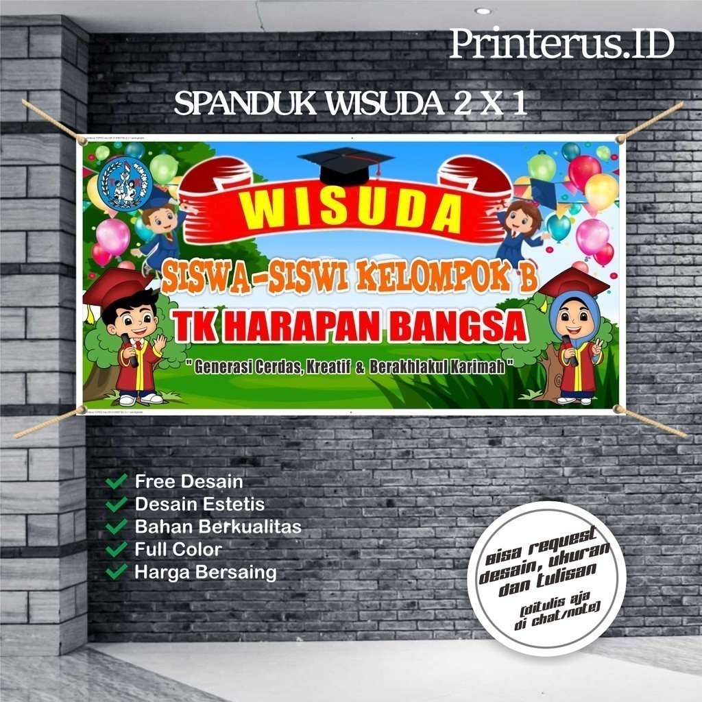 Jual AMBIL Promonya Sekarang !! BISA COD >> spanduk banner wisuda anak ...
